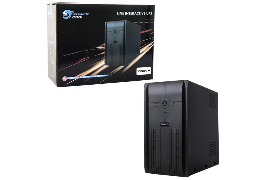 Powercool Smart UPS 1000VA 3 x UK Plug, 2 x IEC, RJ45 x 2, USB LED ...