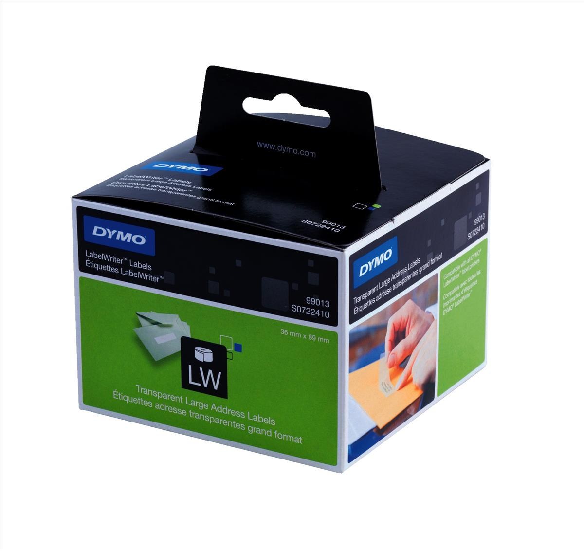 Dymo Large Clear Plastic Address Labels - CCL Computers