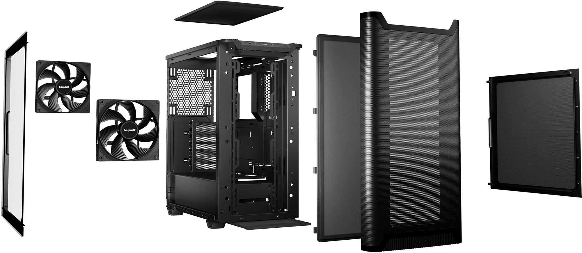 Be Quiet! Pure Base 501 Airflow Window ATX Gaming Case in Black - CCL ...