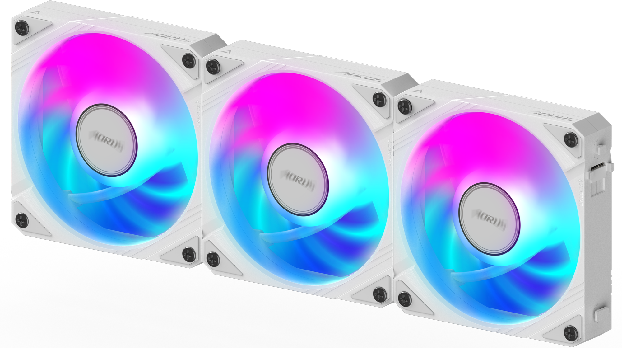 Gigabyte AORUS EZ Chain Fan 120 ICE Triple Pack of 120mm ARGB Case Fans ...