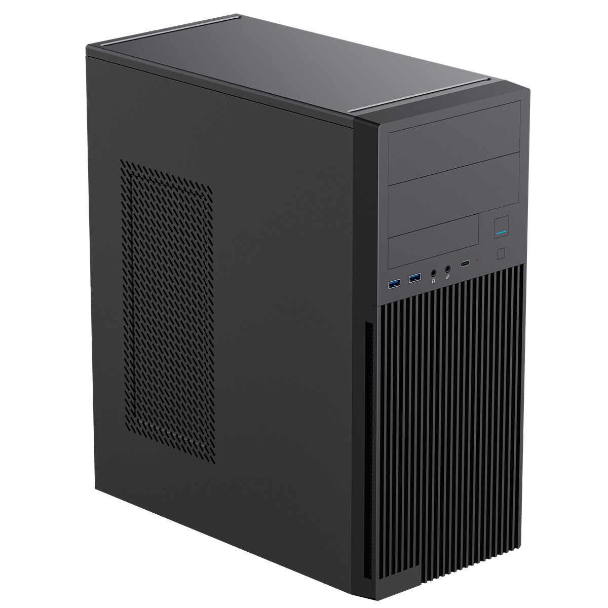 CiT Academy Mid Tower ATX Office PC Case in Black with 500W PSU - CCL ...