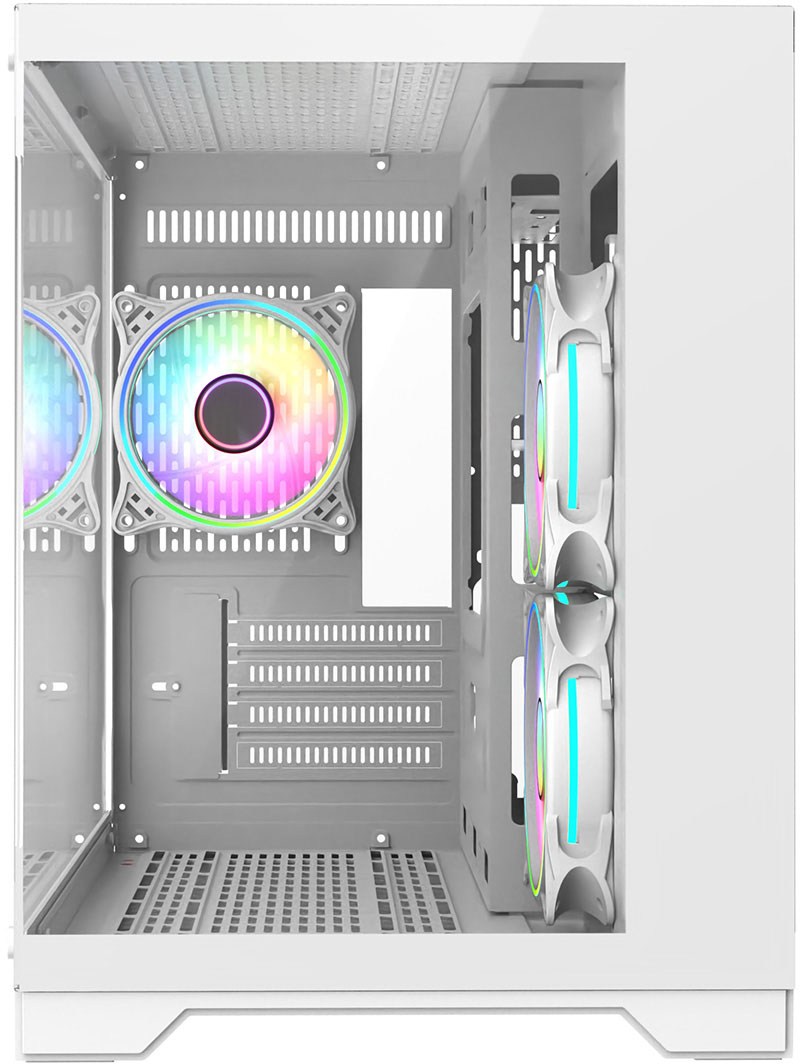 CiT Concept mATX Gaming Cube Case in White - CCL Computers