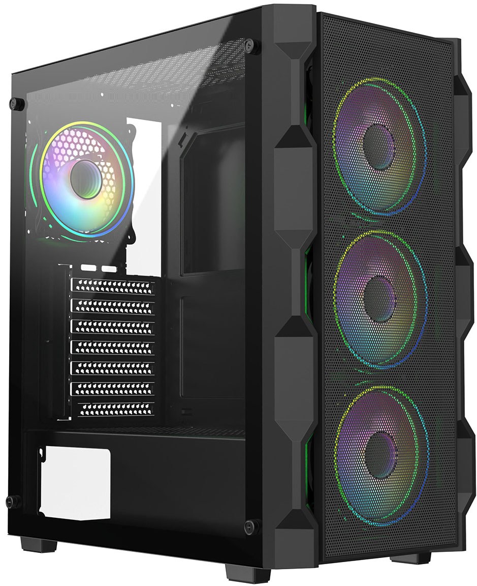CiT Neo ATX Gaming Case in Black - CCL Computers