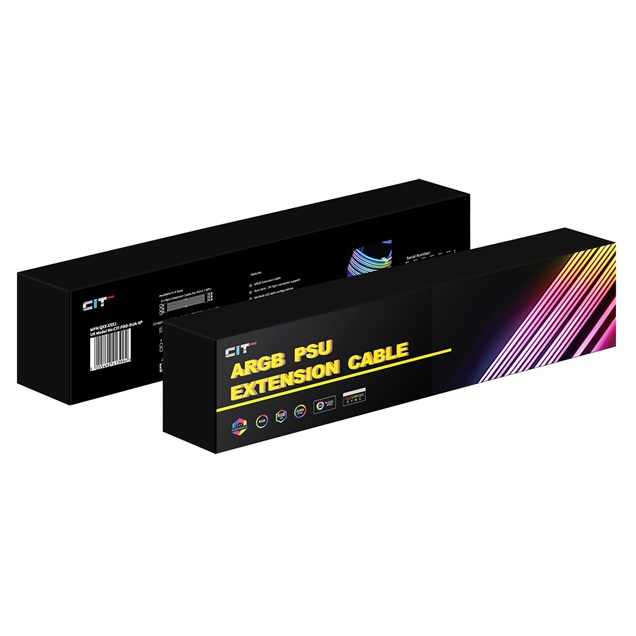 CiT Pro 2 x 8-Pin GPU ARGB Motherboard Extension Cable - CCL Computers