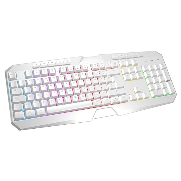 CiT Raptor White 4-in-1 Keyboard, Mouse, Headset and Mouse Pad Combo ...