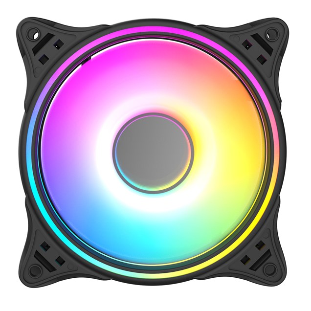 CiT Tornado Infinity 120mm ARGB PWM Case Fan in Black - CCL Computers