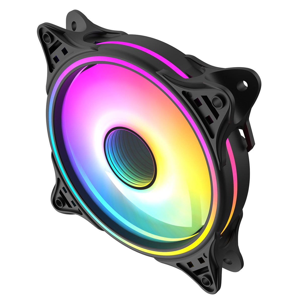 CiT Tornado Infinity 120mm ARGB PWM Case Fan in Black - CCL Computers