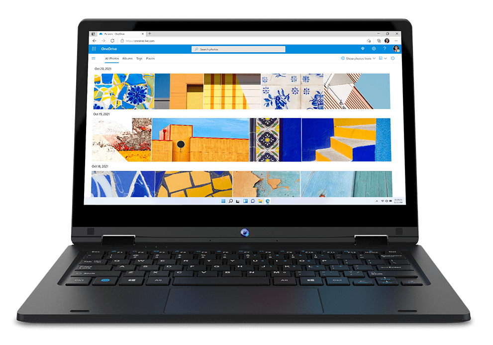 Geo GeoFlex 110 11.6" Celeron 4GB 64GB Intel UHD 600 2-in-1 Laptop ...