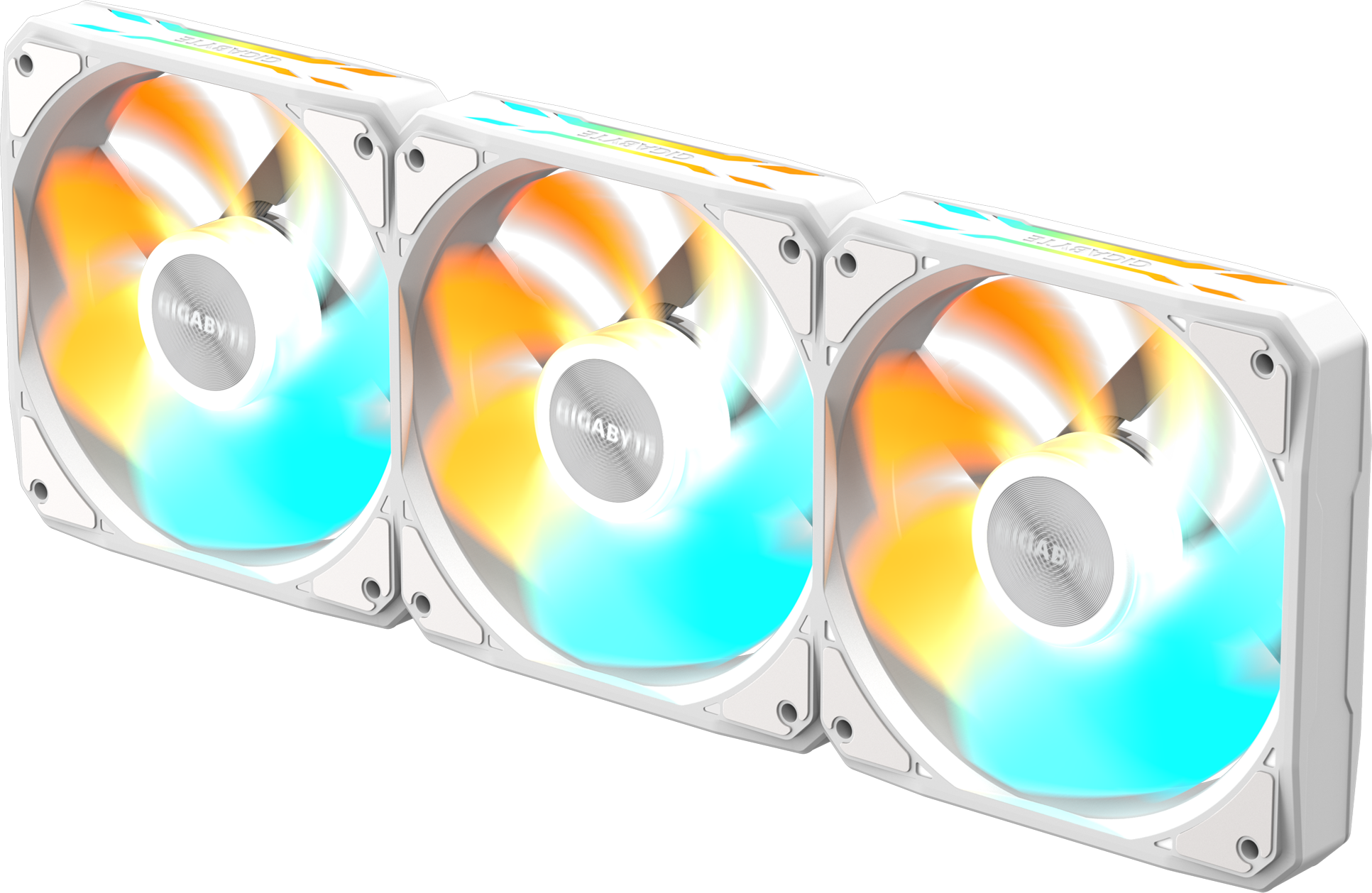 Gigabyte EZ CHAIN RVS FAN 120 ICE Triple Pack 120mm Reverse Case Fans ...