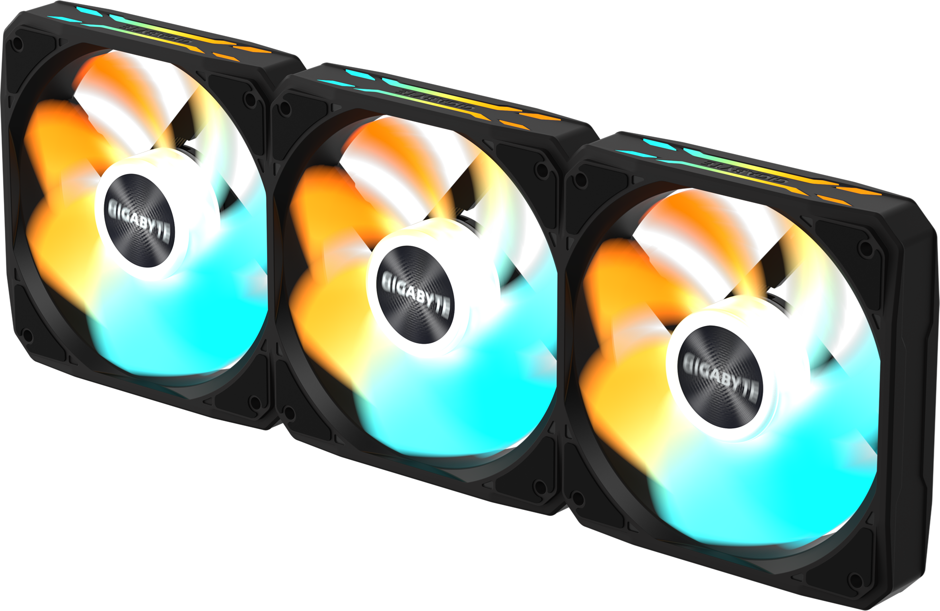 Gigabyte EZ CHAIN RVS FAN 120 Triple Pack 120mm Reverse Case Fans in ...