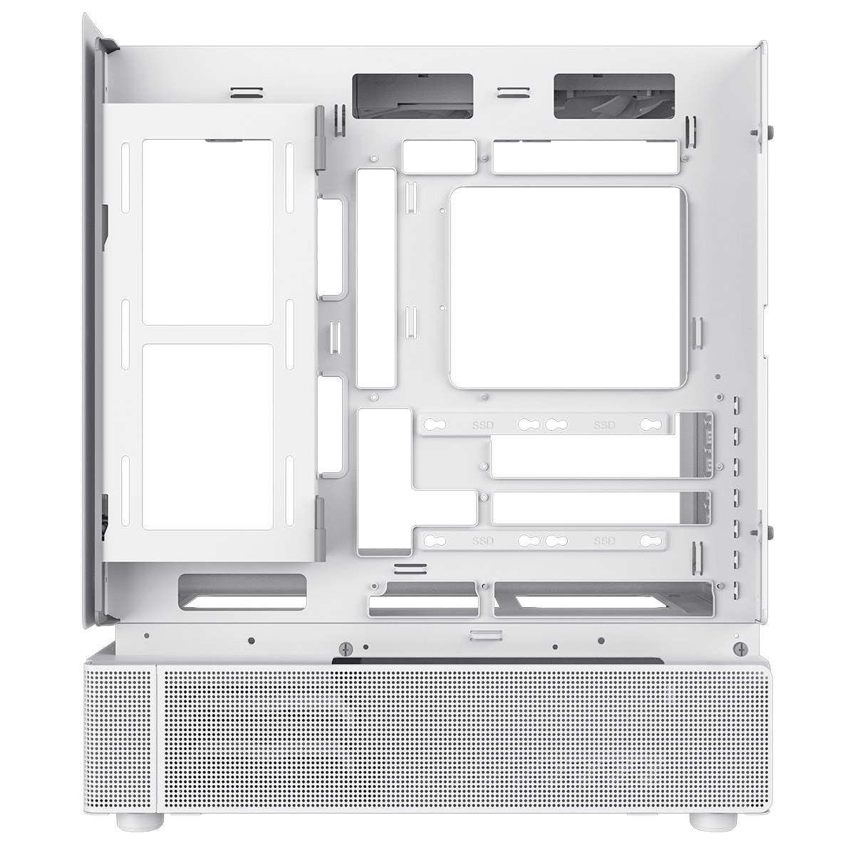 GameMax N80 ATX Mid Tower Gaming Case in White - CCL Computers