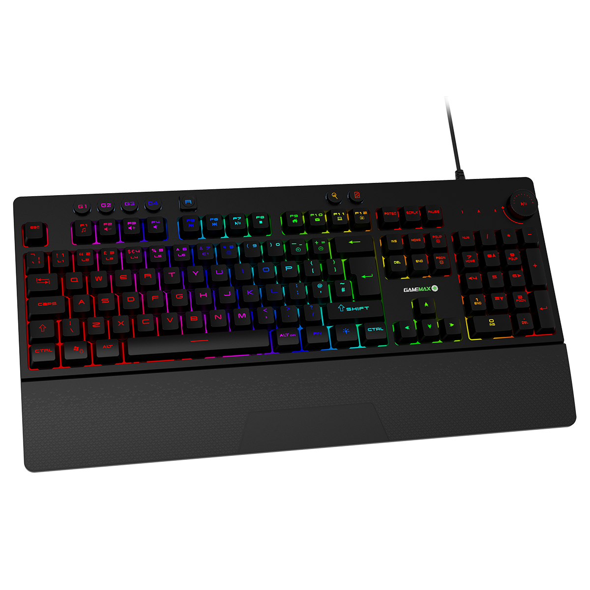 GameMax Pulse 4-in-1 Pro Keyboard, Mouse, Headset and Mouse Pad Combo ...