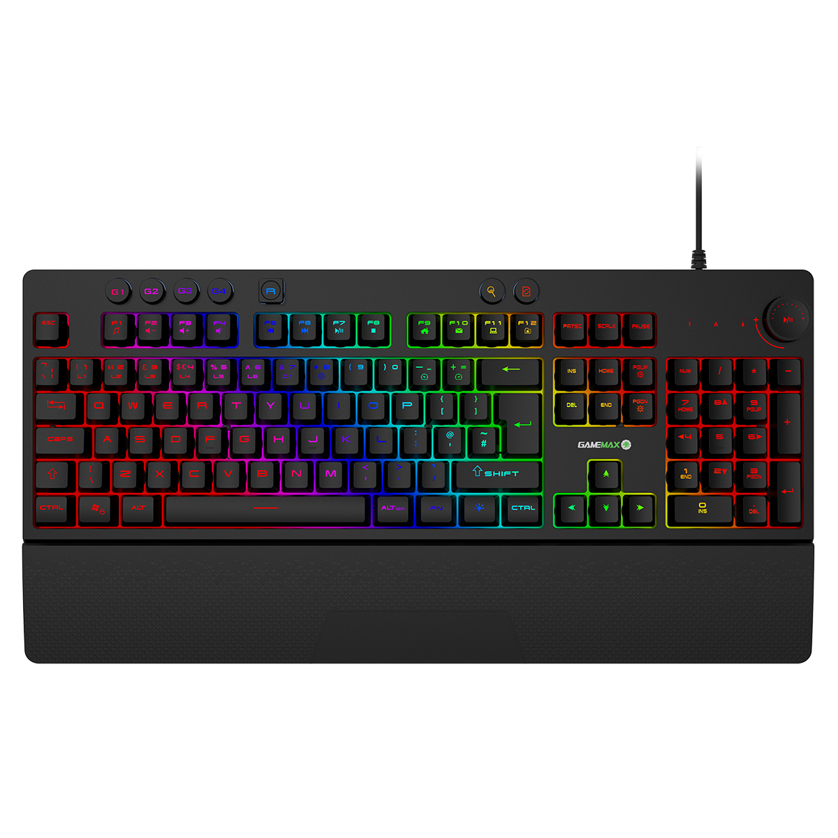 GameMax Pulse 4-in-1 Pro Keyboard, Mouse, Headset and Mouse Pad Combo ...