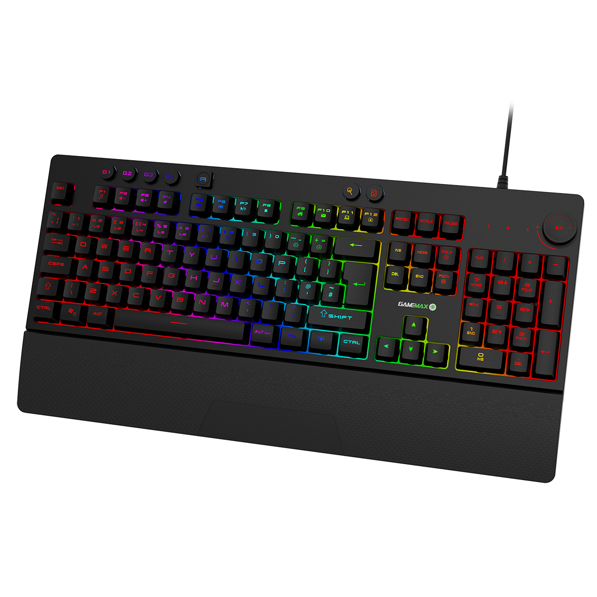 GameMax Pulse 4-in-1 Pro Keyboard, Mouse, Headset and Mouse Pad Combo ...