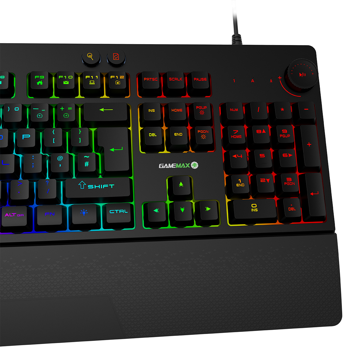 GameMax Pulse 4-in-1 Pro Keyboard, Mouse, Headset and Mouse Pad Combo ...