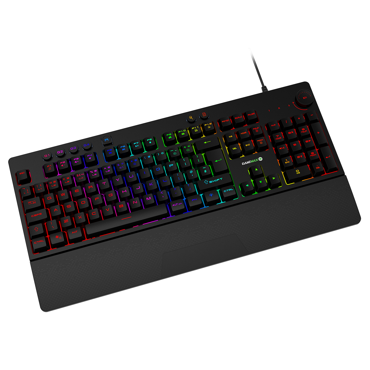 GameMax Pulse 4-in-1 Pro Keyboard, Mouse, Headset and Mouse Pad Combo ...