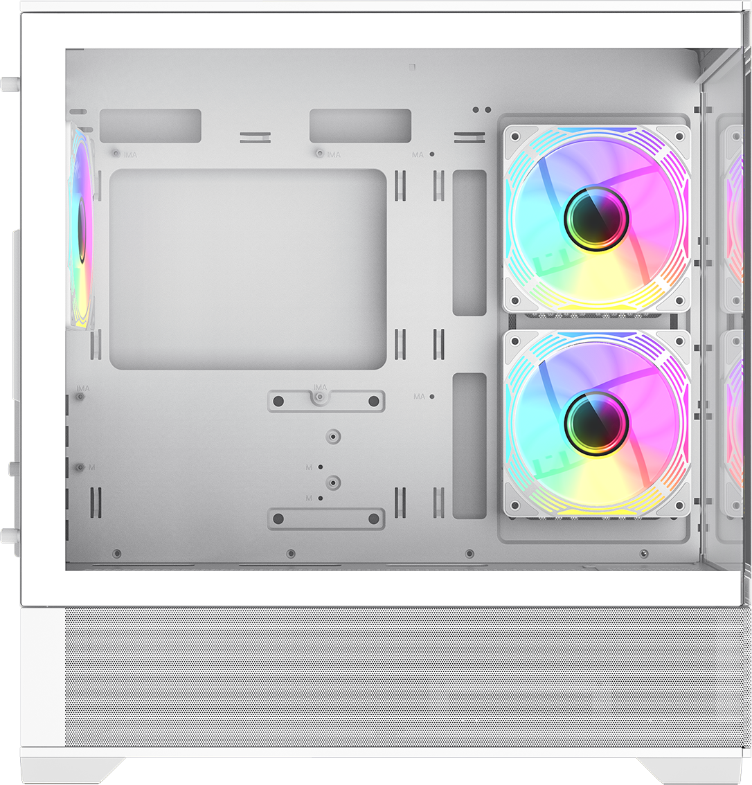 GameMax Vista Mini Gaming Case in White - CCL Computers