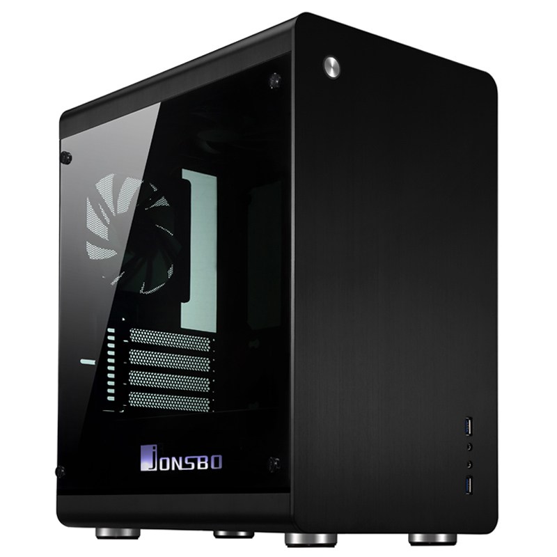 Jonsbo RM3 Zone RGB Micro-ATX Aluminium Case (Black) - CCL Computers