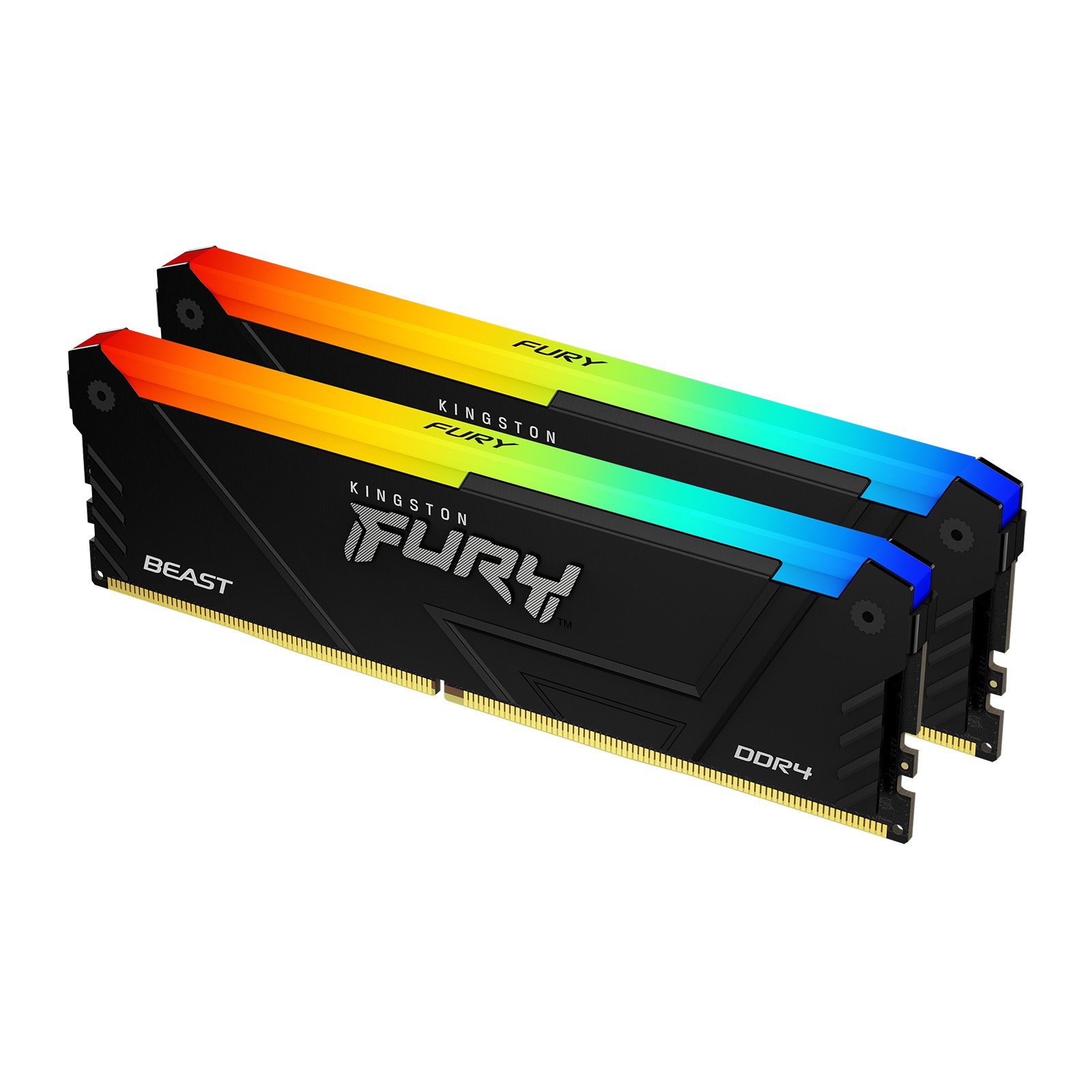 Kingston FURY Beast RGB 32GB DDR4 Desktop Memory Kit in Black, 2 x 16GB ...