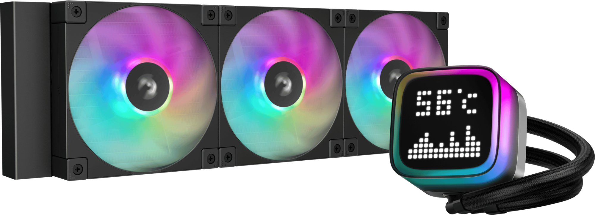 Deepcool LP360 360mm ARGB All-in-One Liquid CPU Cooler in Black - CCL ...
