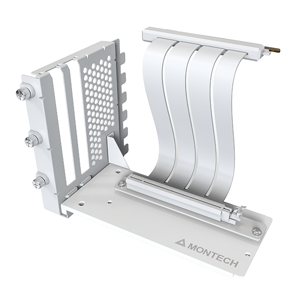Bundle - Montech King 95 PRO Case in White with Montech VGM Vertical ...