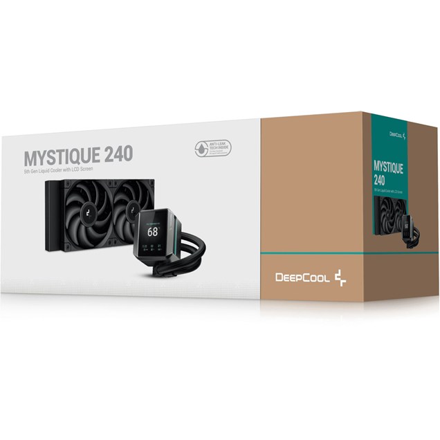 DeepCool Mystique 240mm All-in-One Liquid CPU Cooler in Black - CCL ...