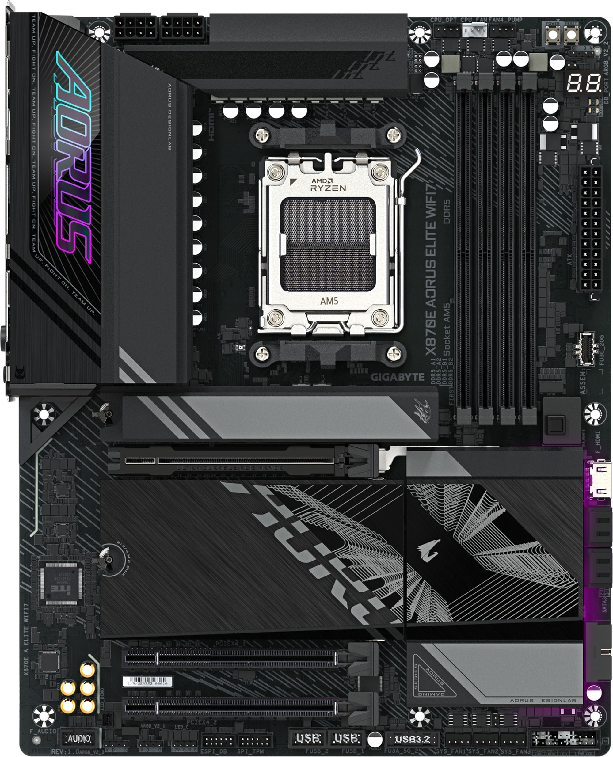 Gigabyte X870E AORUS ELITE WIFI7 AMD Socket AM5 Motherboard - CCL Computers