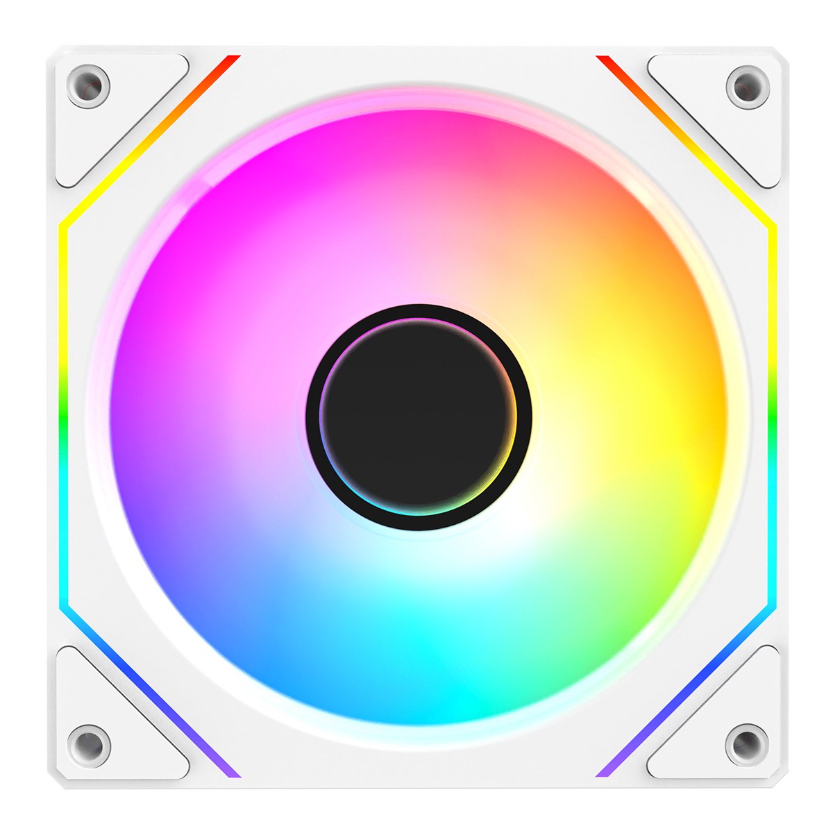 CiT Pro Storm Infinity 120mm ARGB PWM Case Fan in White - CCL Computers