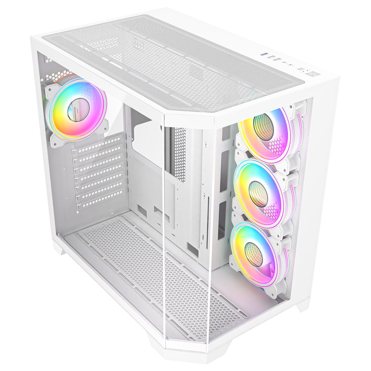 CiT DS360 White ATX Gaming Case With 4 x CiT Celsius Fans - CCL Computers