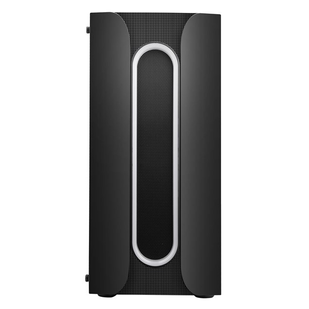 CiT Sauron Mid Tower ATX Gaming Case in Black with Tempered Glass, ARGB ...