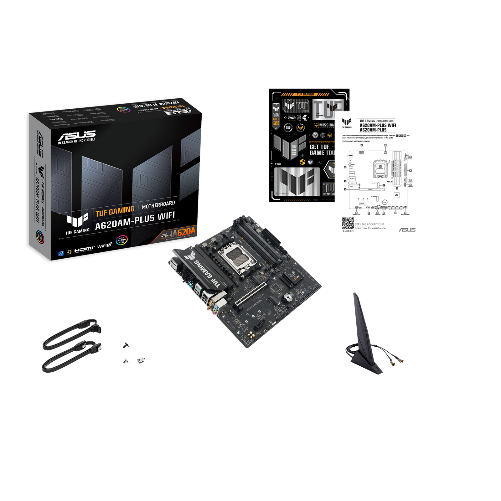 ASUS TUF Gaming A620AM-PLUS WIFI AMD Socket AM5 mATX Motherboard - CCL ...