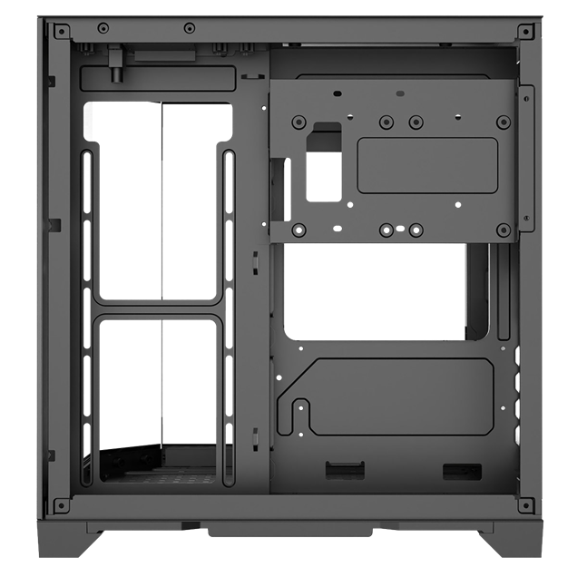 CiT DS240 Black ATX Gaming Case, Dual-Chamber with Pro Storm Fans - CCL ...
