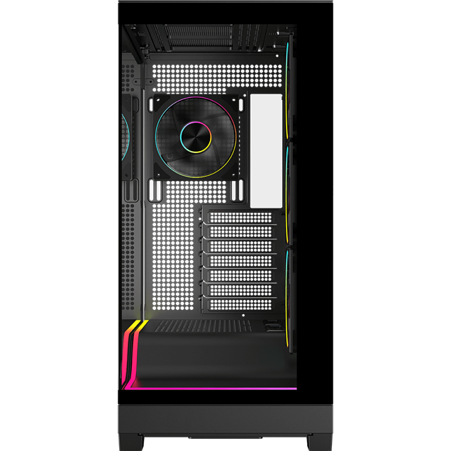 Powercool Pulsar Black ATX Gaming Case With Tempered Glass Panels With ...